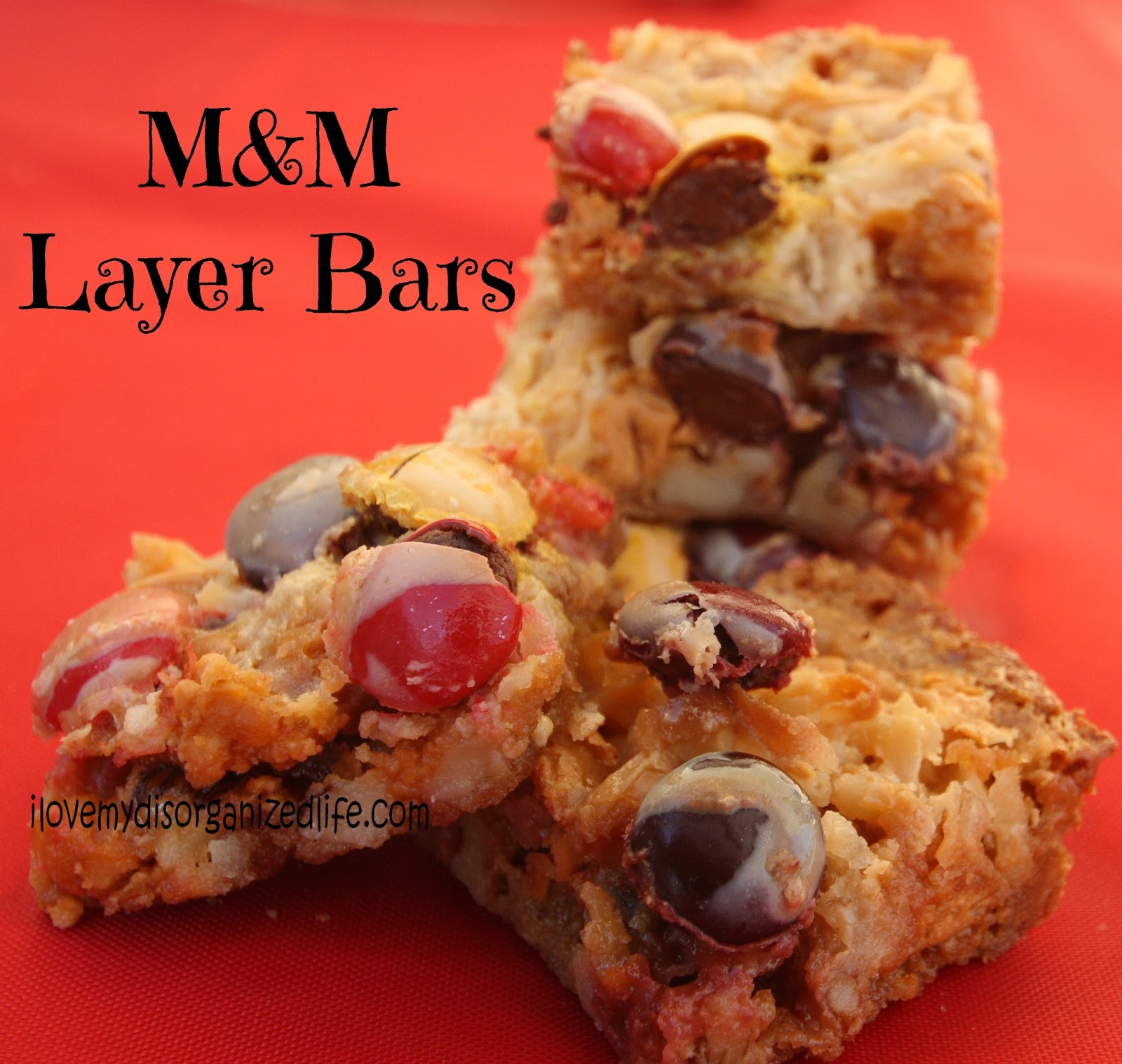 M&M Layer Bars - {i love} my disorganized life