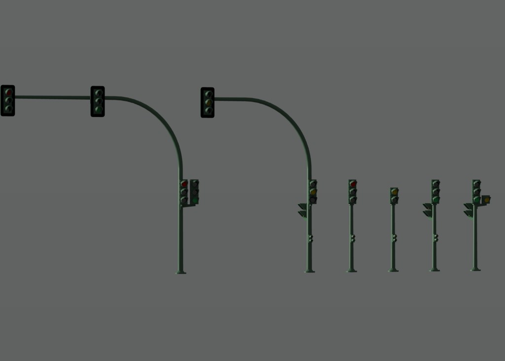 EVOLUTION DESIGNES: SEMÁFOROS ESCALA N - TRAFFIC LIGHT N SCALE