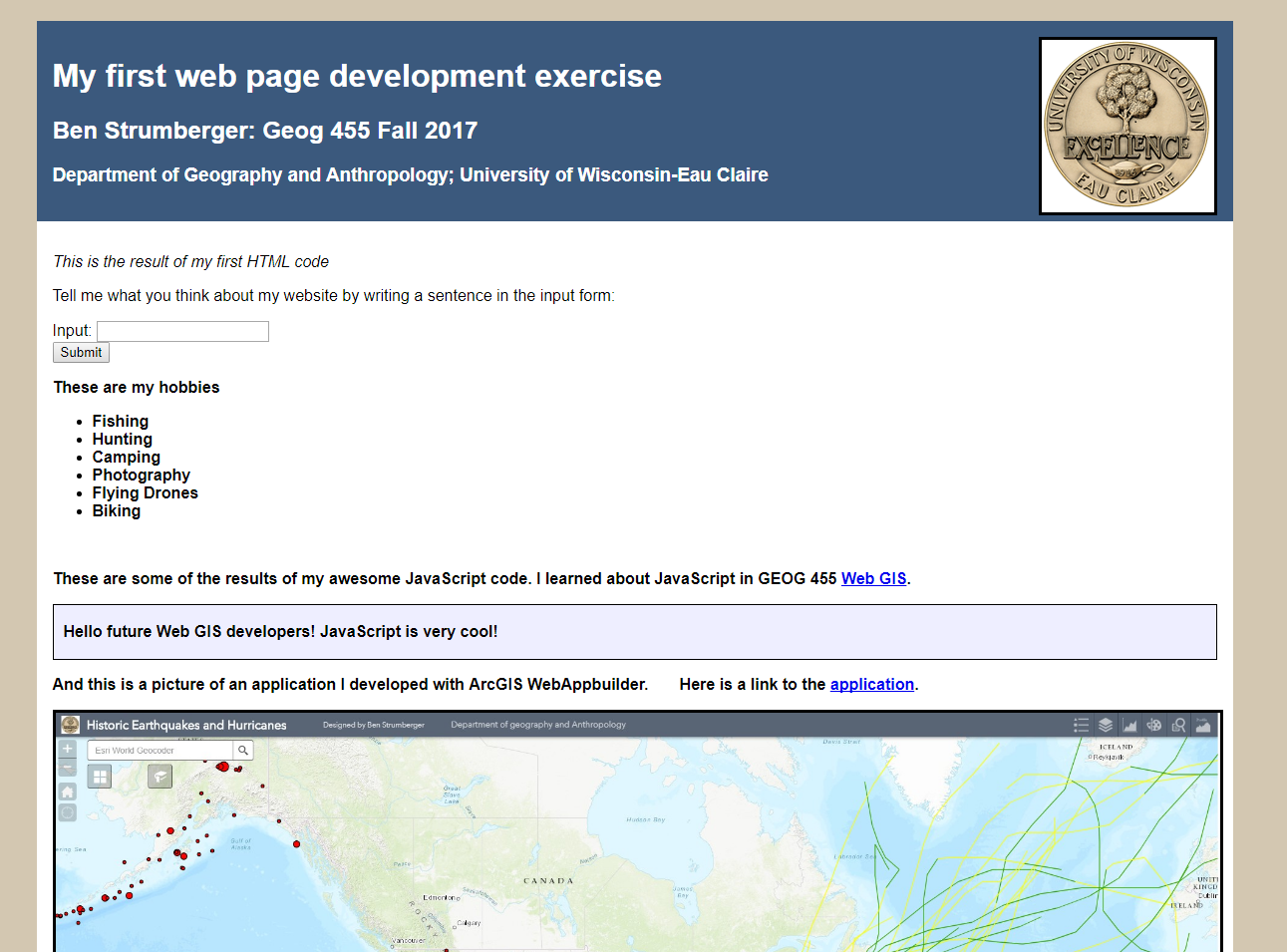 Lab 4: Basic HTML, CSS, and JavaScript