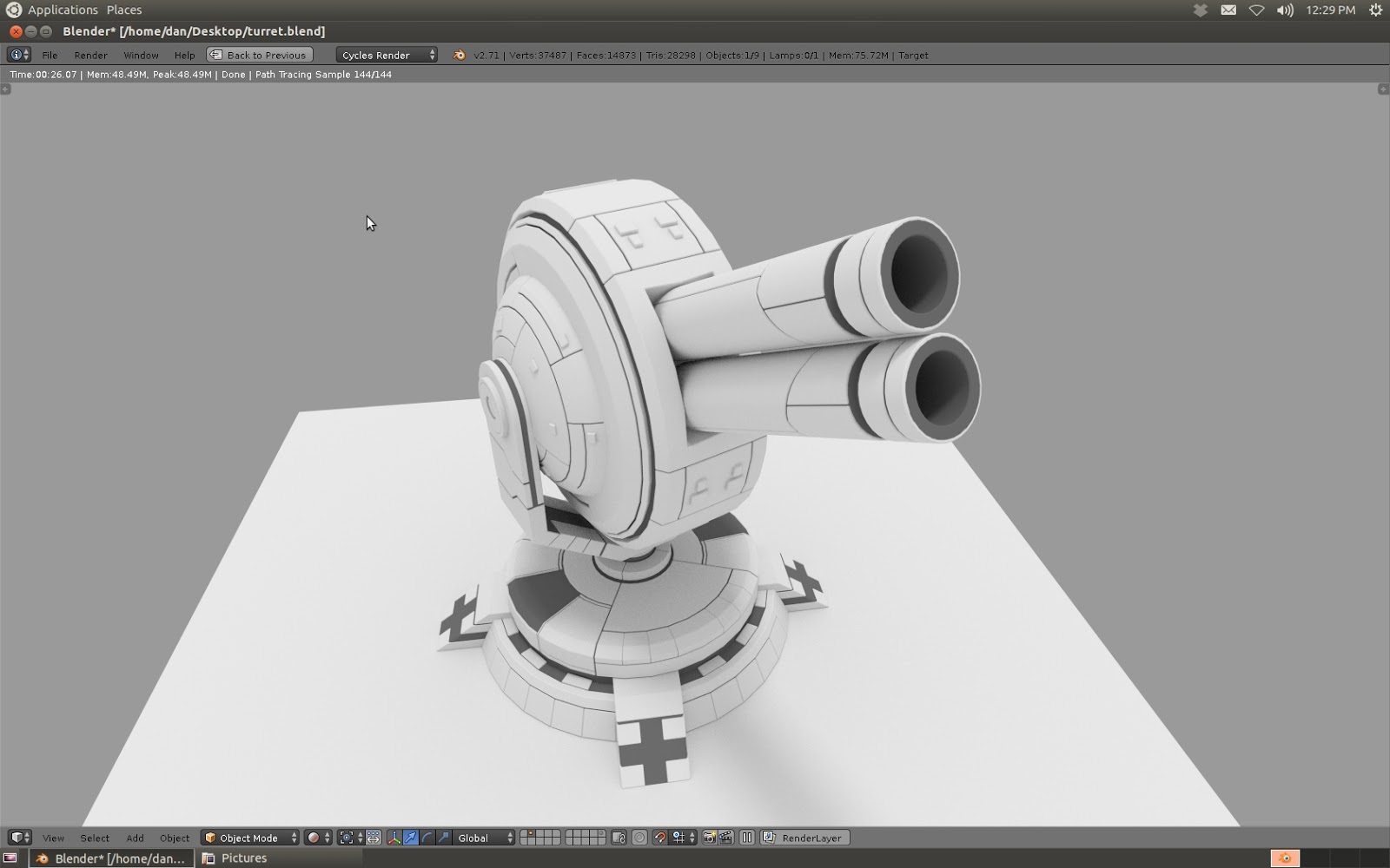 On Laser Turrets - CGI | Sci-fi Art