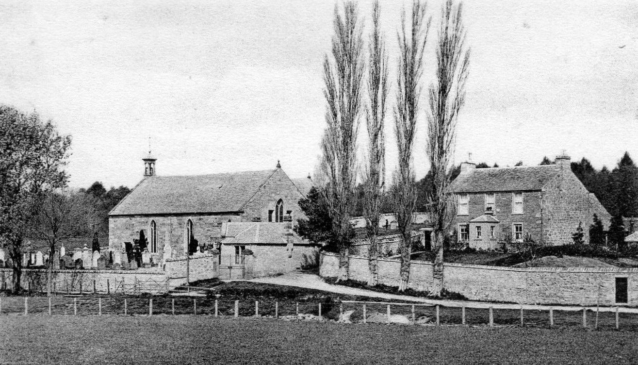 Tour Scotland: Old Photograph Old Parish Church Scone Perthshire Scotland