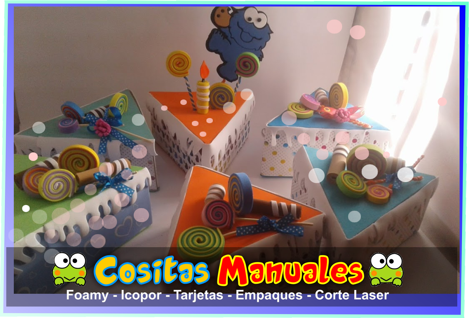 Empaques de Regalo en Foami diseño Ponque - Lili Daza Diseño