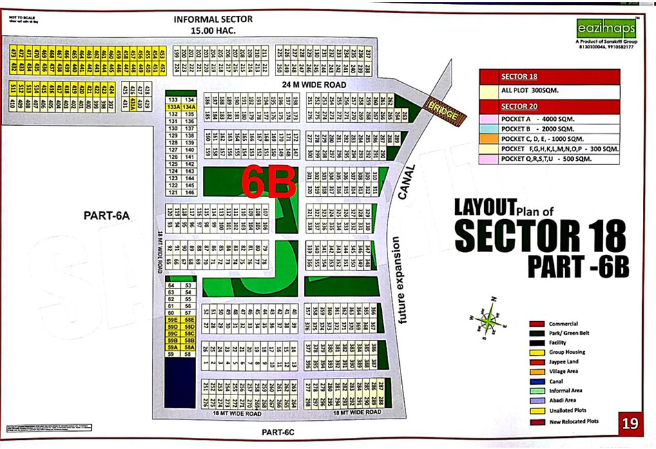 Layout Plan of Sector-18, 6B Yamuna Expressway Authority - Greater Noida Industry I BUY I SALE I ...