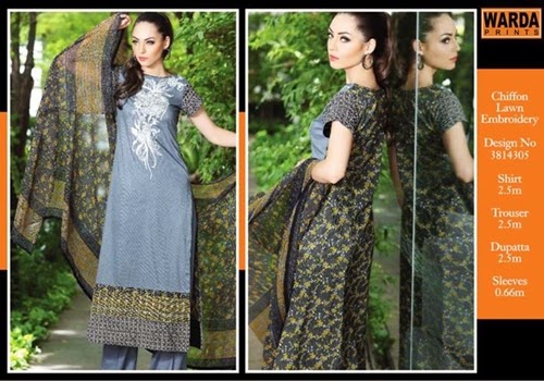 Warda Prints Eid Collection 2014 | Warda Unstitched Fabric for Eid ...