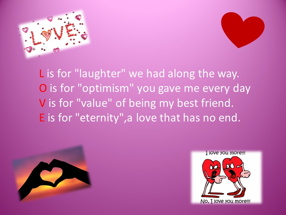 Love Life - Module 1: Acrostichons