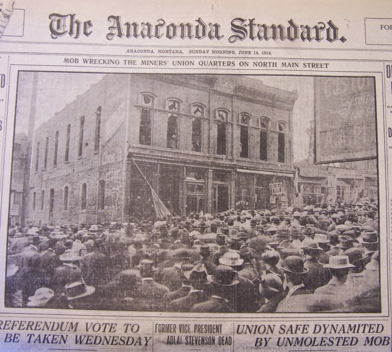 Butte History and "Lost Butte": Miners Union Day, 1914