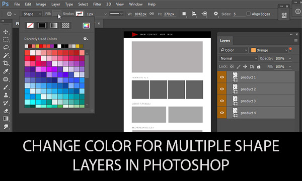 Change Color For Multiple Shape Layers In Photoshop DezignEasy change-color-for-multiple-shape-layers-in-photoshop-dezigneasy