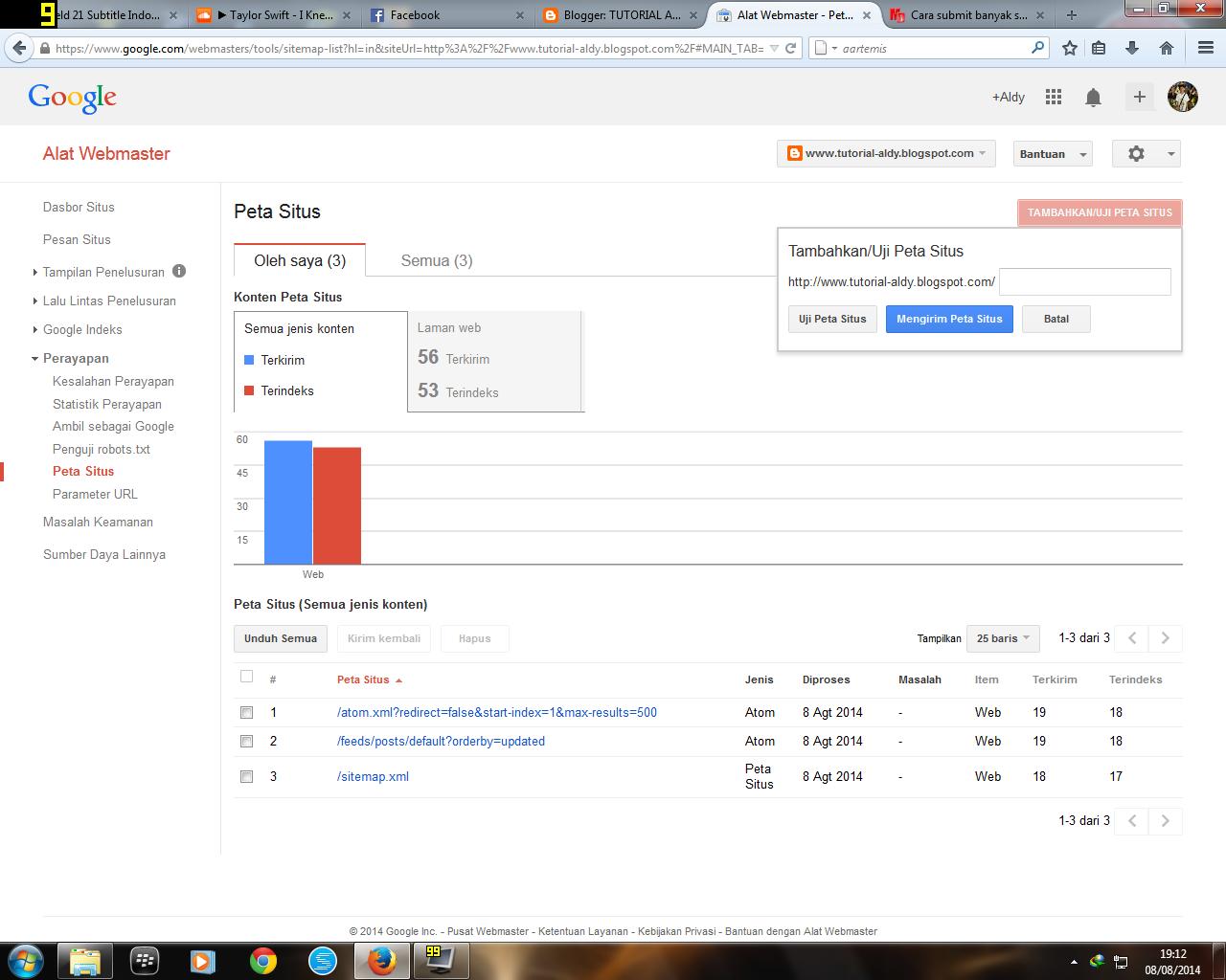 Cara Mensubmit Banyak Sitemap Blog Ke Google Webmaster Tools ~ Cozy Info