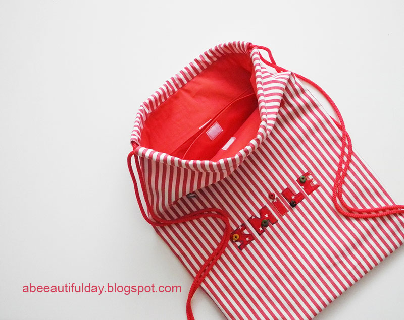 A Beautiful Day : Lined Drawstring Backpack Pattern is here!