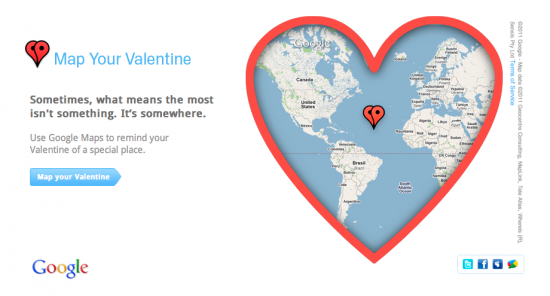 Google Proof of Love: Map your Valentine! | E-marketing Food For Thought