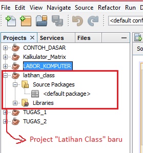DASAR-DASAR JAVA NETBEANS - CARA MEMBUAT CLASS BARU ~ JONCODE