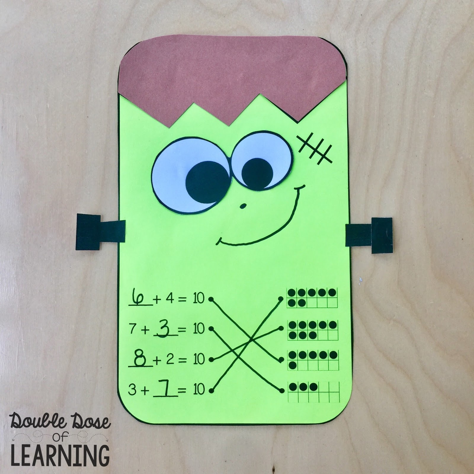 Halloween Math Crafts for First Grade - Double Dose of Learning