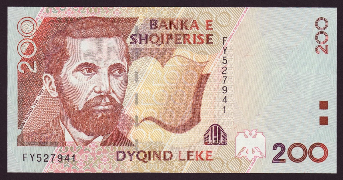 Albania 200 Leke banknote 1996 Naim Frashëri|World Banknotes & Coins ...