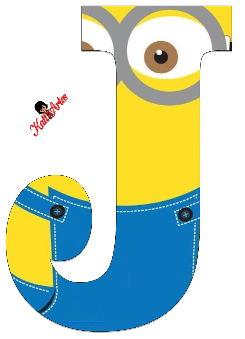 Lindo Alfabeto de Minions. - Oh my Alfabetos!