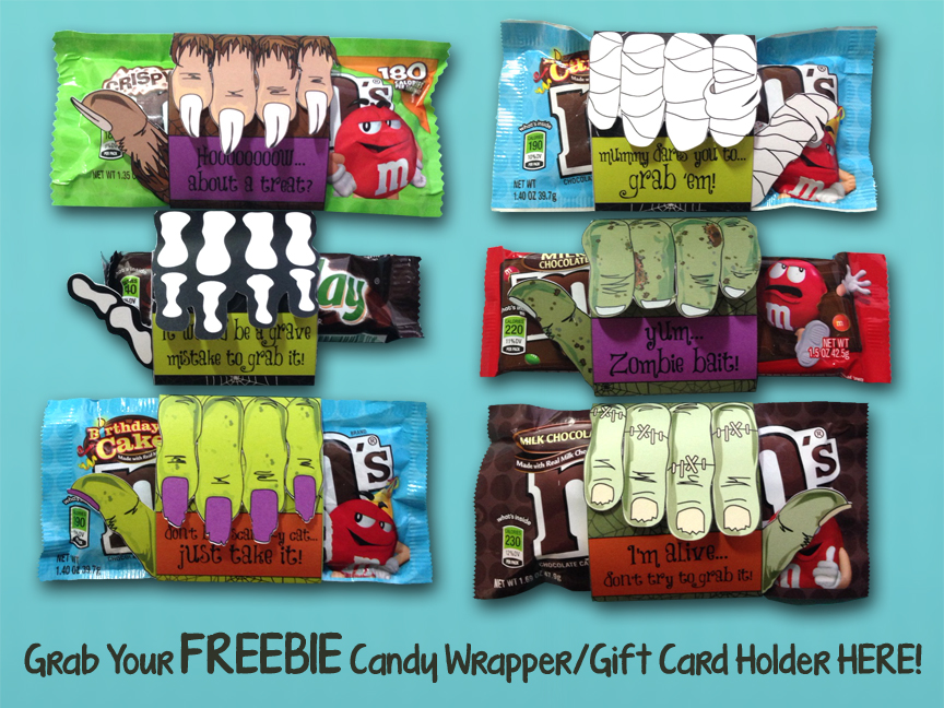 SimplyEverydayMe: Halloween candy wraps... freebie...