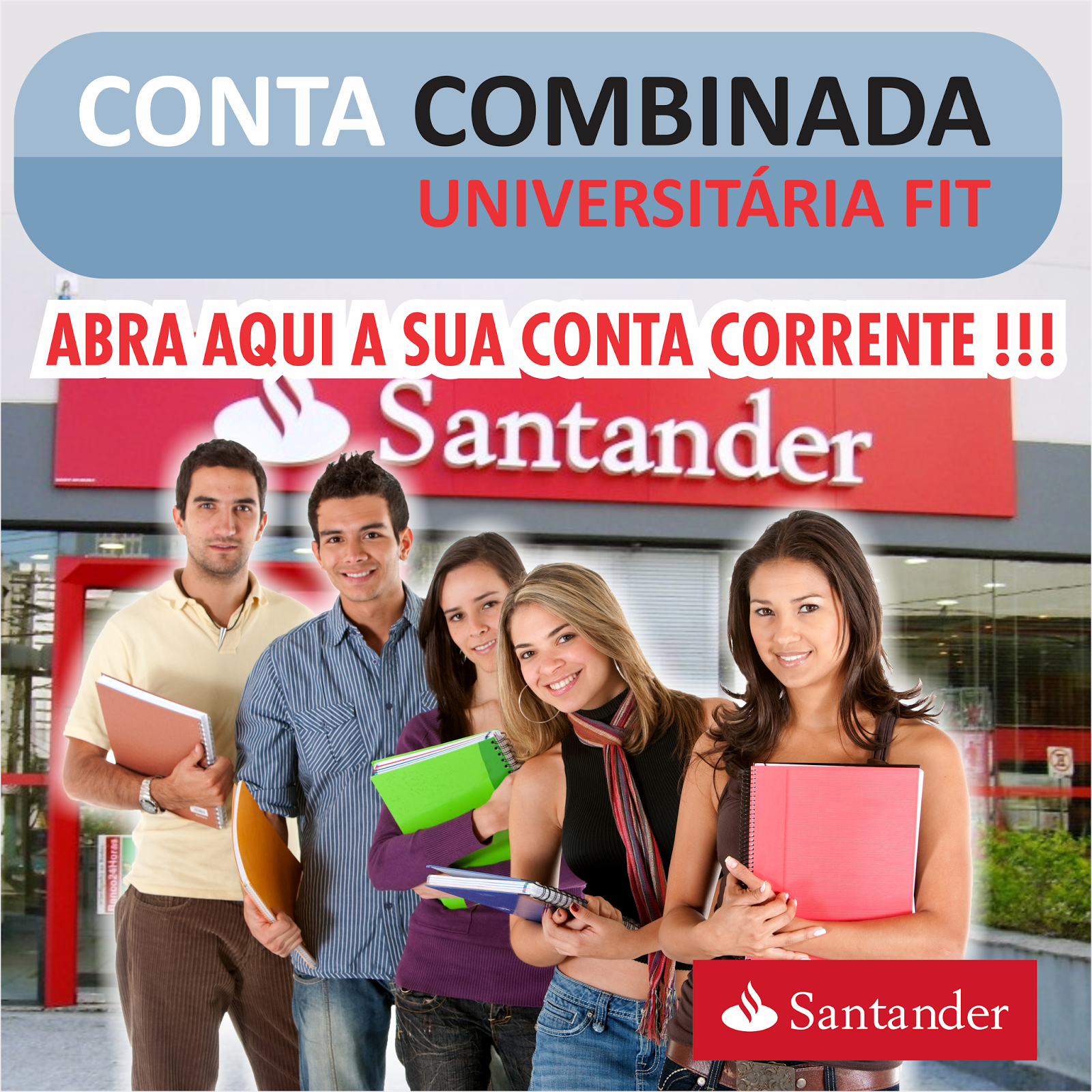 Criações e Artes Design: Banner Santander - Goiânia