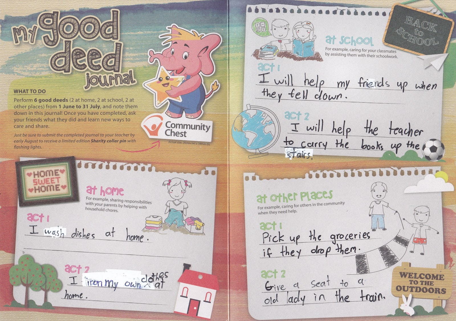 Character and Citizenship Education / Values In Action: My Good Deeds ...