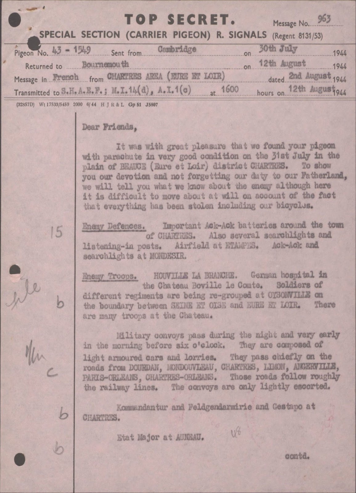 World War 2 History and the WW2 Pigeons: The Brave Message Writers of ...