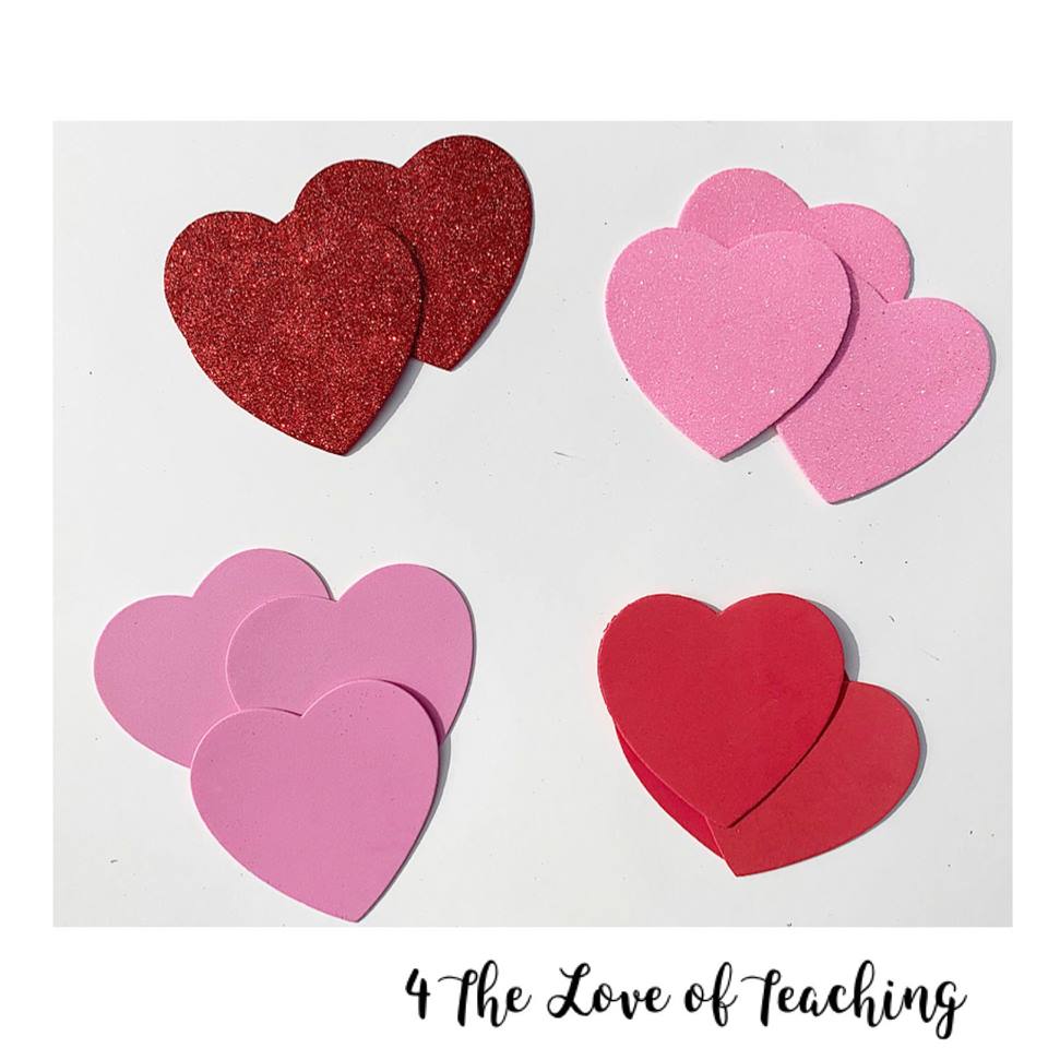 Sorting Hearts by Color - For the Love of Teaching