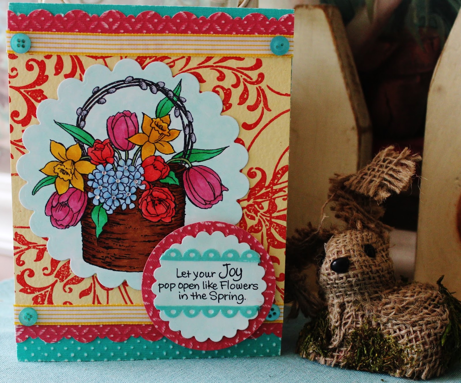 Pam Bray Designs: A Girl with Flair: Let Your Joy Spring with Stampendous