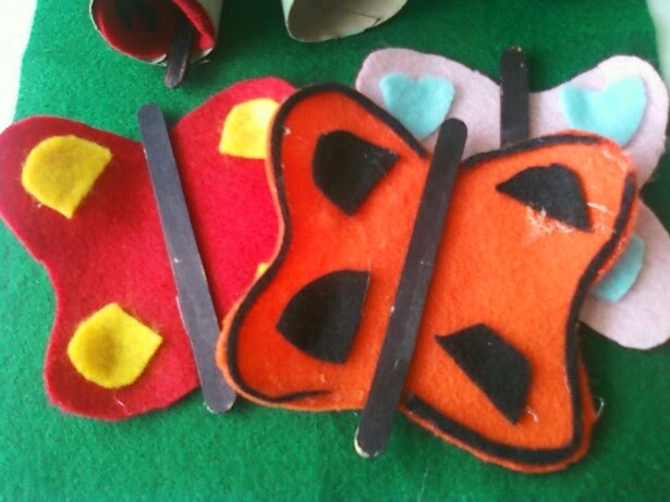 Popsicle Stick Butterflies | Munchkins and Mayhem