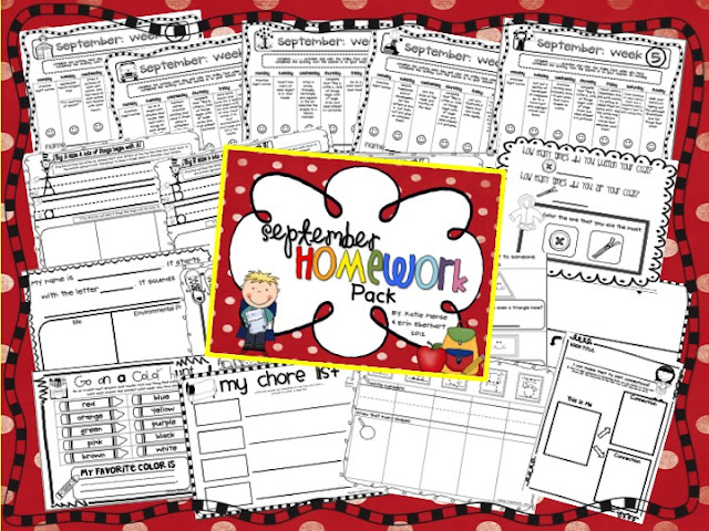 Eberhart's Explorers: September Homework Pack