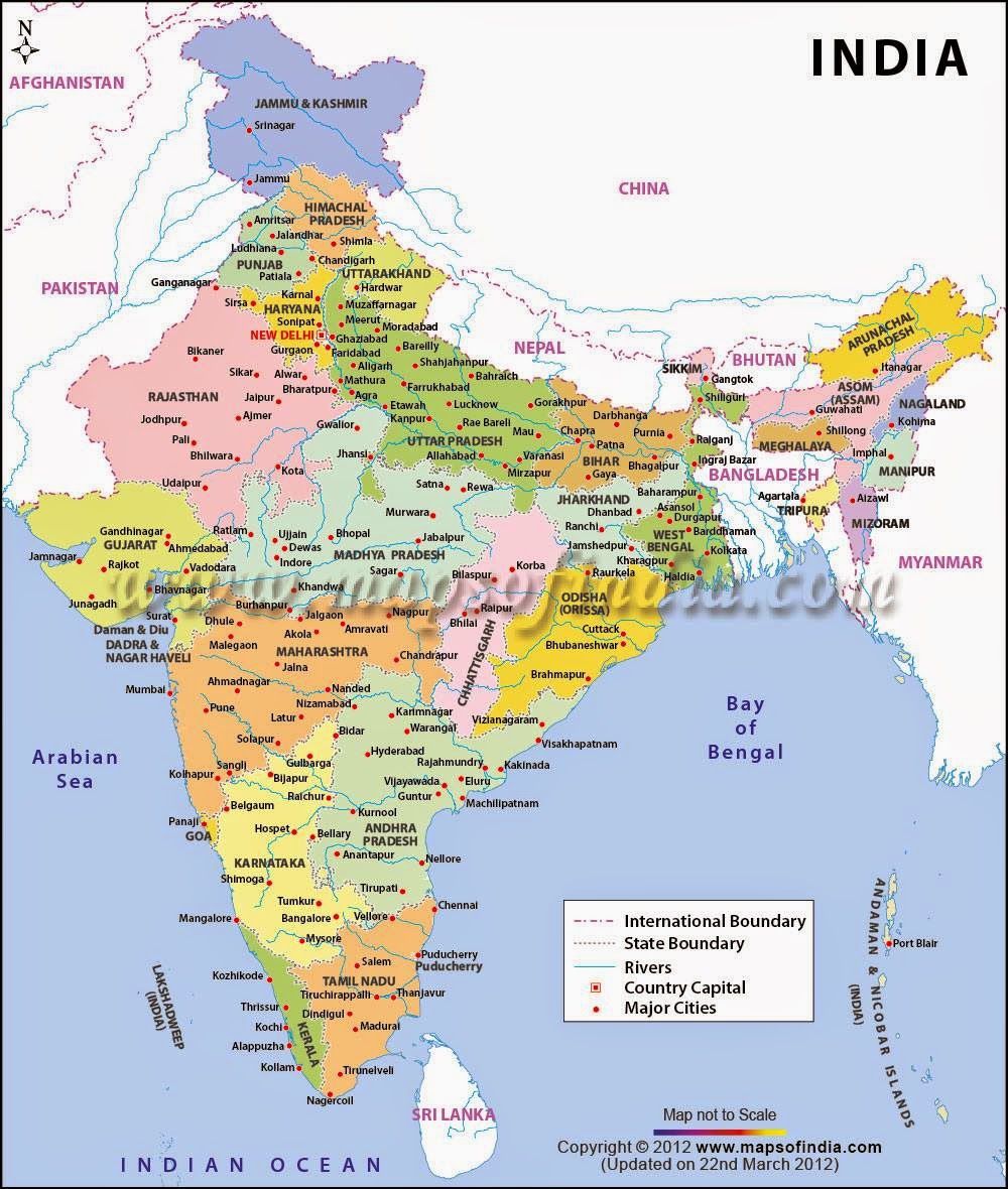 GOVT JOB ALERT AND EXAM PREPARATION : MAP OF INDIA