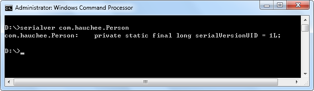 Hauchee S Programming Notes The Effect Of Serialversionuid Suid