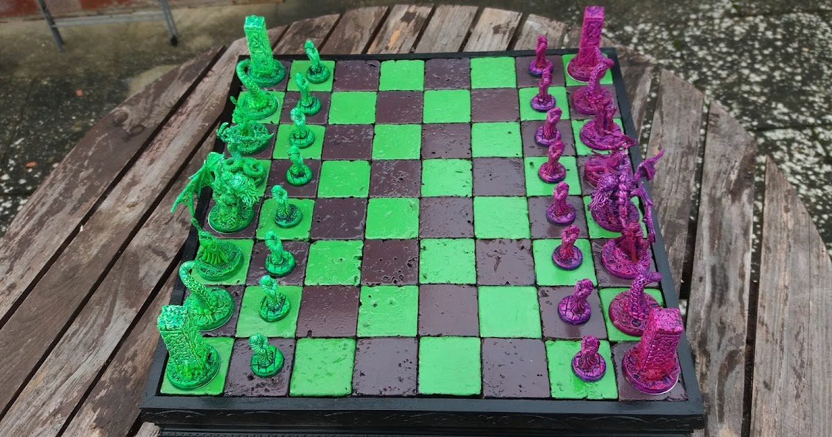 Speeding Towards Infinity: Eldritch Horror Chess Set