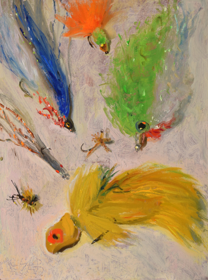 a painting a day: Flies, 10/20/2015