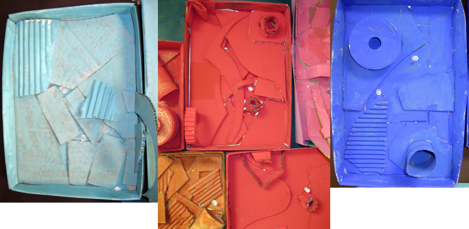 smARTcookie: Recycled Cardboard Relief Sculptures ala Louise Nevelson