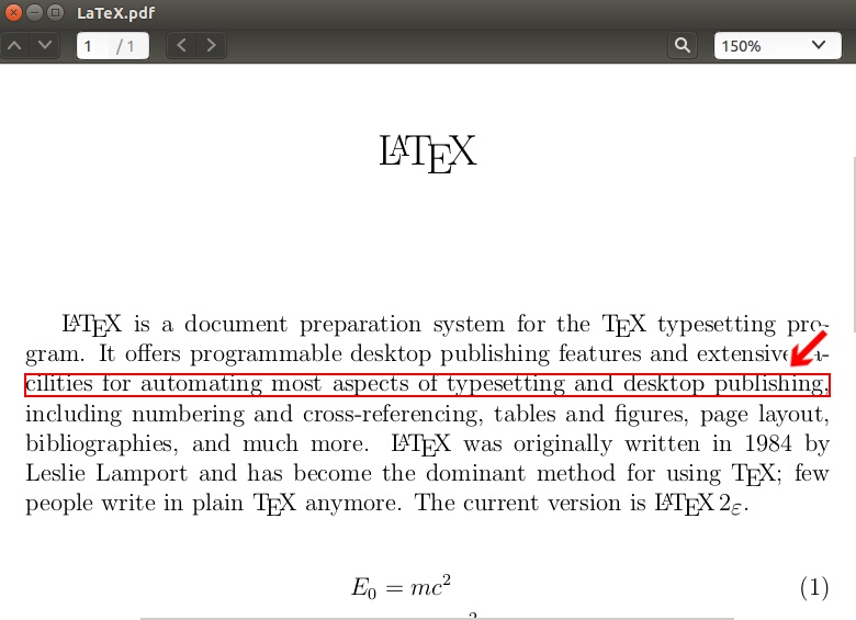 Ubuntu gedit-plugins その41 - TeXソースファイルとPDFファイルの文章の位置関係を強調表示するSyncTeX ...