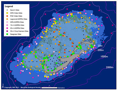 A comprehensive map of all BREAM survey sites
