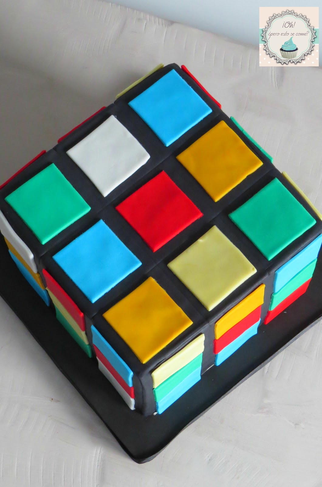 Oh, ¿pero esto se come?: Tarta Cubo Rubik