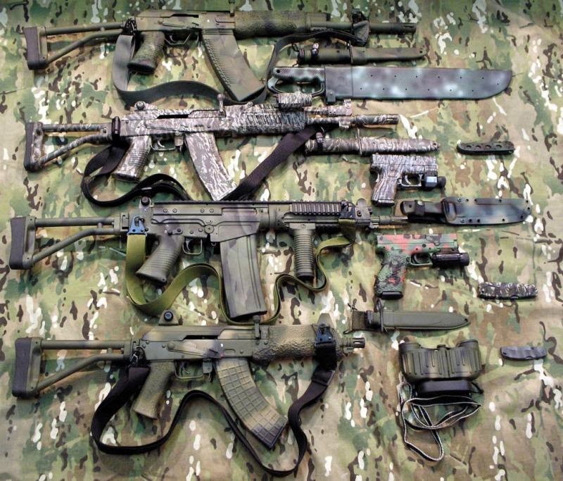 AK , FN FAL , Galil with Glock Pistols & Knives ,.... Wow its Time To ...