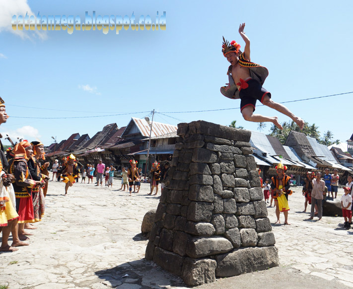 Stone jumping-flying on the stone, a unique attraction, a rare and only ...