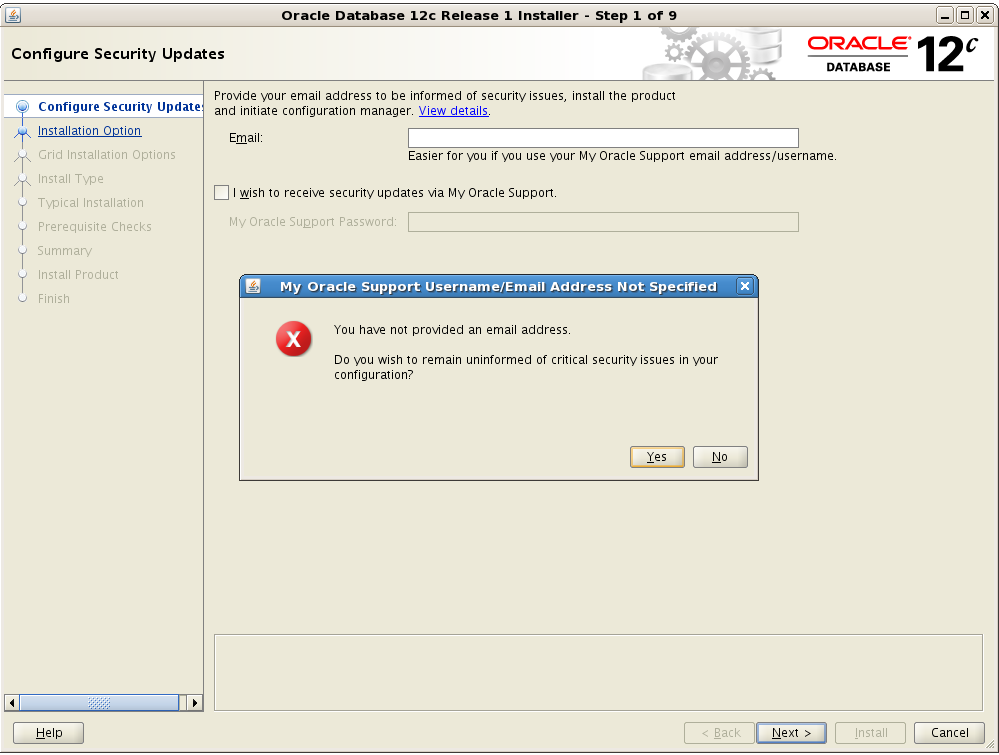 Techie Hub!! : Oracle 12c DB installation