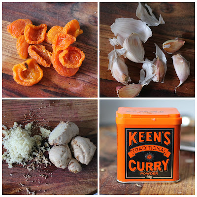 Green Gourmet Giraffe: NCR Curried red lentil and apricot soup