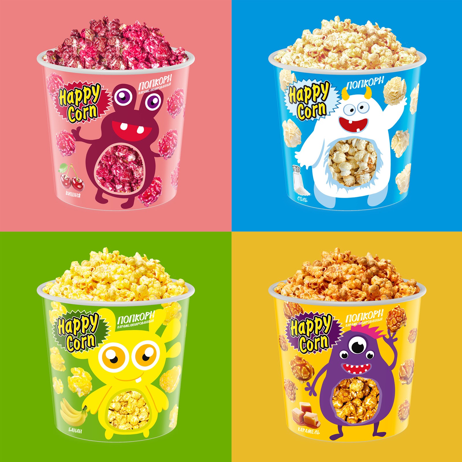 Popcorn Happy Corn – Packaging Of The World