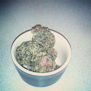 Wheeze like to eat: Mushroom soup and laverbread cakes.