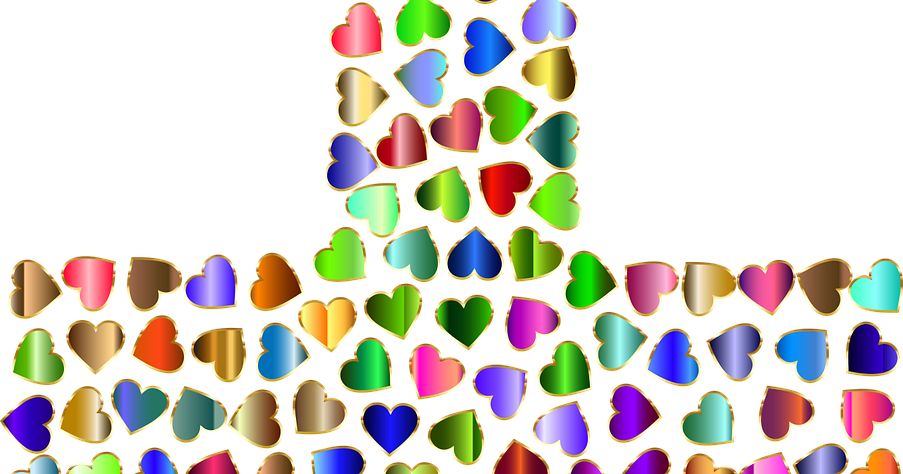 Free Teaching Themes: Collage Cross