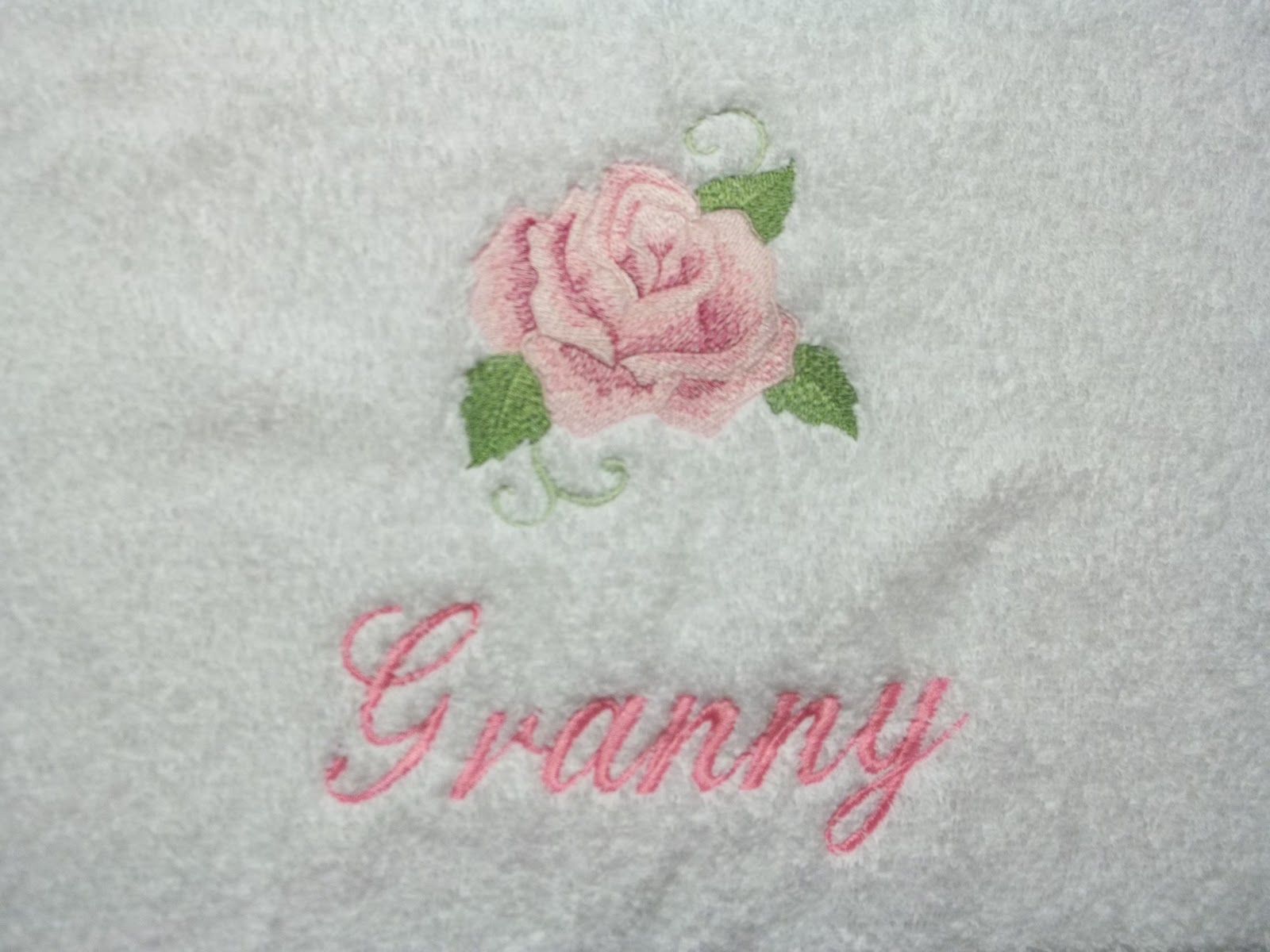 "Go For It" Embroidery: Customized Towels and Toilet Paper Roll