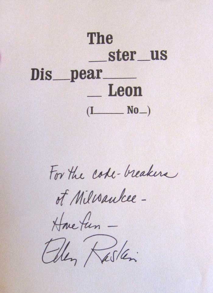 Daughter Number Three: The Last of the Raskin Signatures