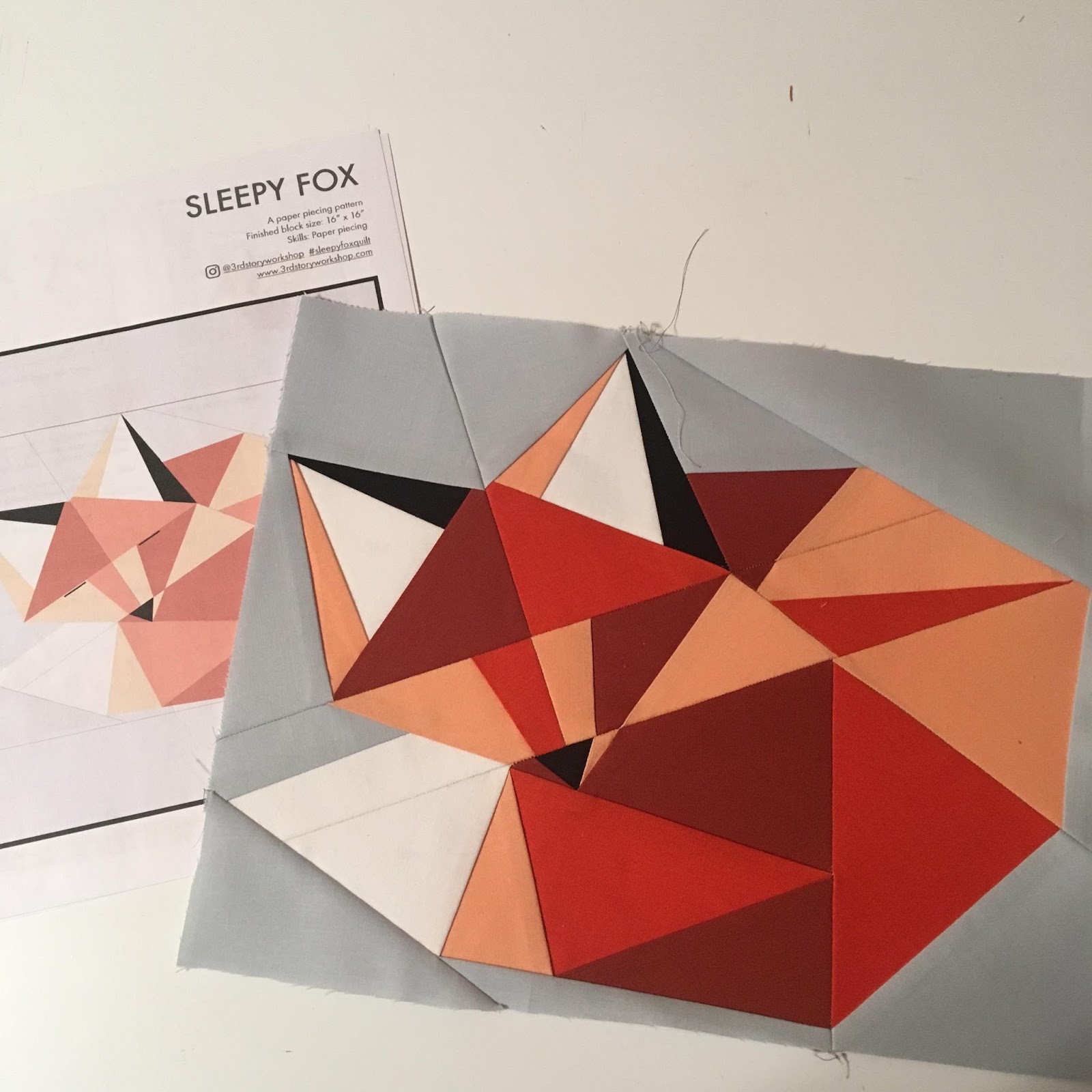 Studio Dragonfly: Sleepy Fox - A Finished Quilt