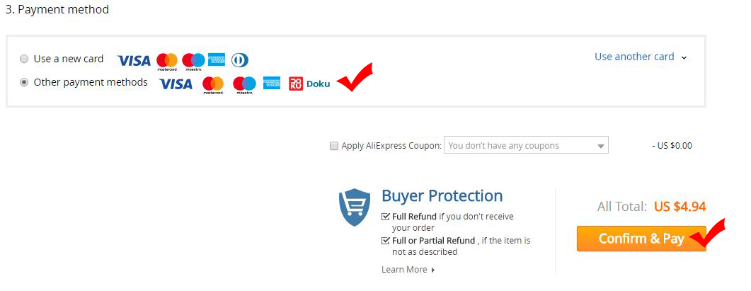 Cara Pembayaran di AliExpress.com dengan Transfer Bank Lokal (4)