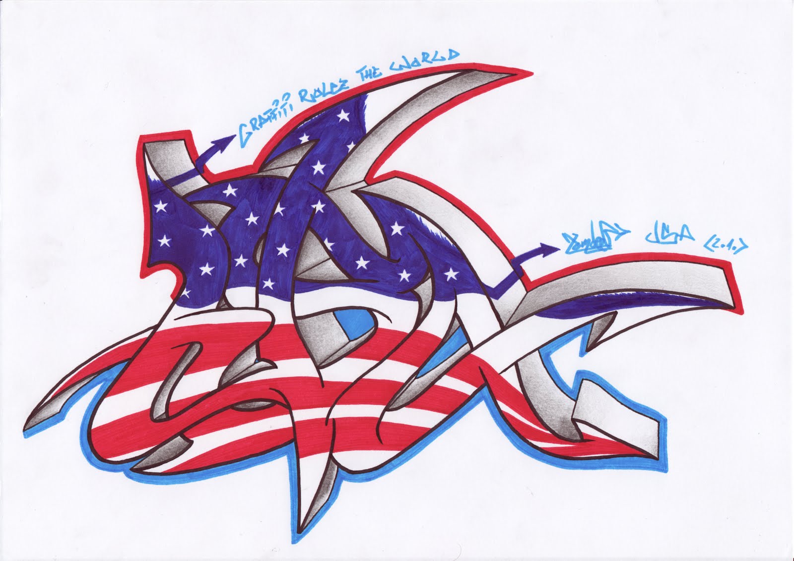 WEEK 004 - UNITED STATES OF AMERICA ~ Graffiti Rulz The World