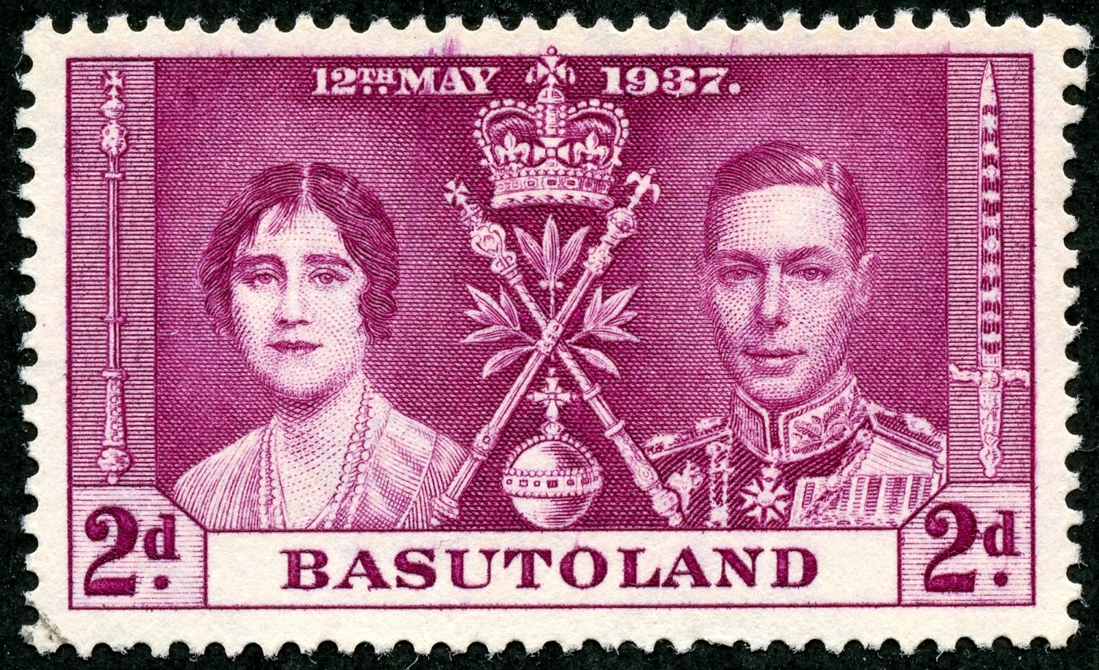 Big Blue 1840-1940: Basutoland - a closer look at the stamps