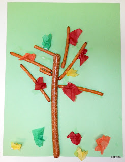 Tippytoe Crafts: Pretzel-Stick Trees