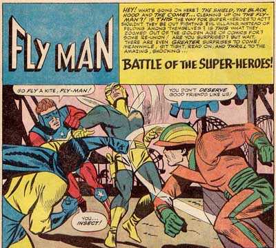 BEACH BUM COMICS : MIGHTY COMICS GROUP SOARS WITH THE FLY MAN
