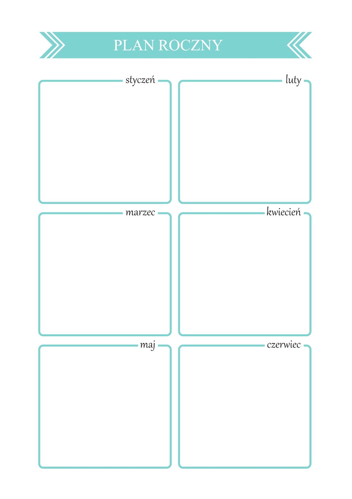 DIY Planer - organizer do wydrukowania | Piafka